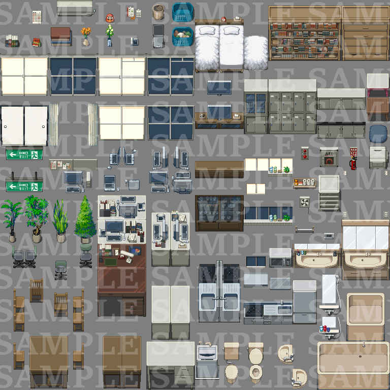 RPG Maker MV - DorapixelMapChips - Modern JP Interiors on Steam