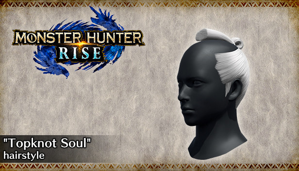 Monster Hunter Rise - "Topknot Soul" hairstyle on Steam