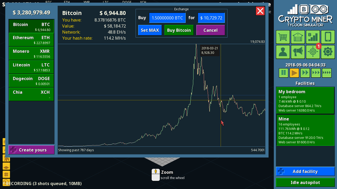 Crypto Miner Tycoon Simulator on Steam