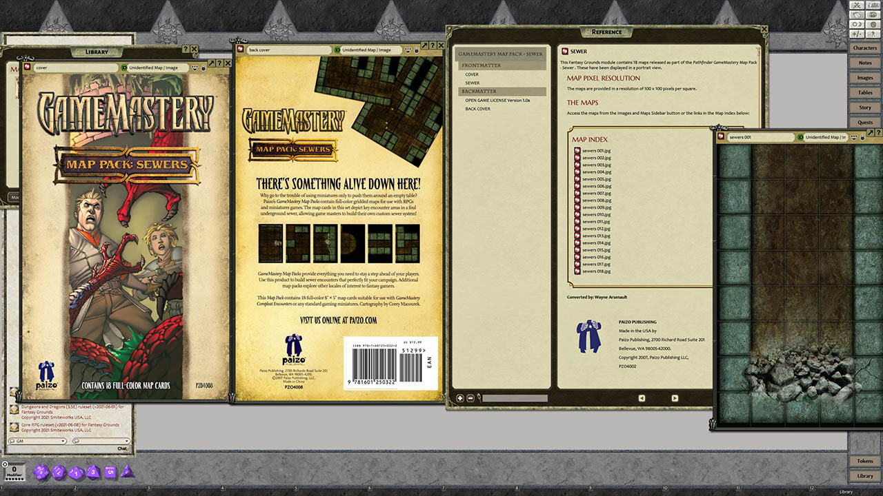 Fantasy Grounds - Pathfinder RPG - GameMastery Map Pack: Sewers on Steam