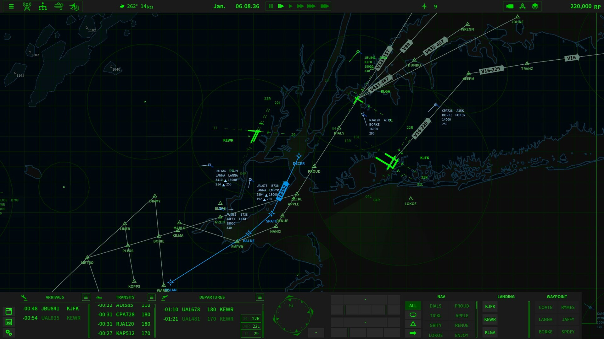 Air Traffic Radar Map Screensaver