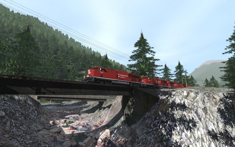Trainz 2022 DLC - Canadian Rocky Mountains Viktor Lake to Ross Peak and ...