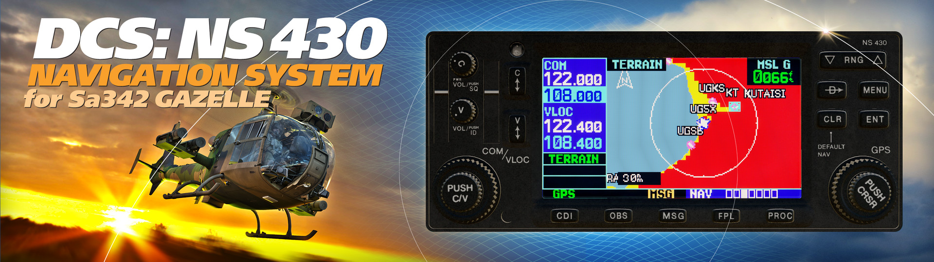 DCS: NS 430 Navigation System for SA342 Gazelle on Steam