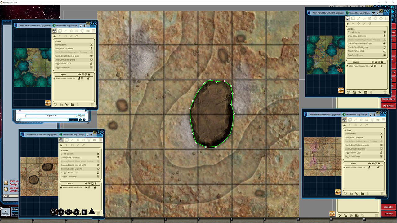 Fantasy Grounds - Starfinder RPG - Flip-Tiles - Alien Planet Starter ...