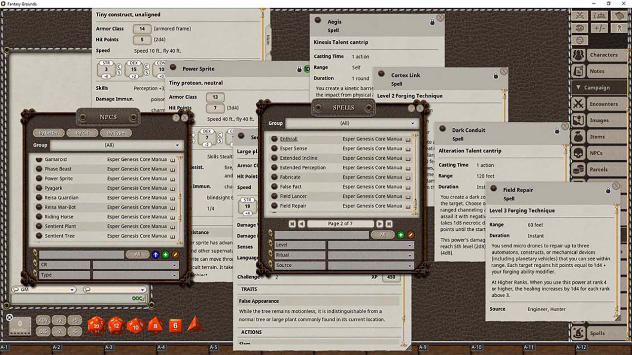 Fantasy Grounds - Esper Genesis 5E Core Manual on Steam