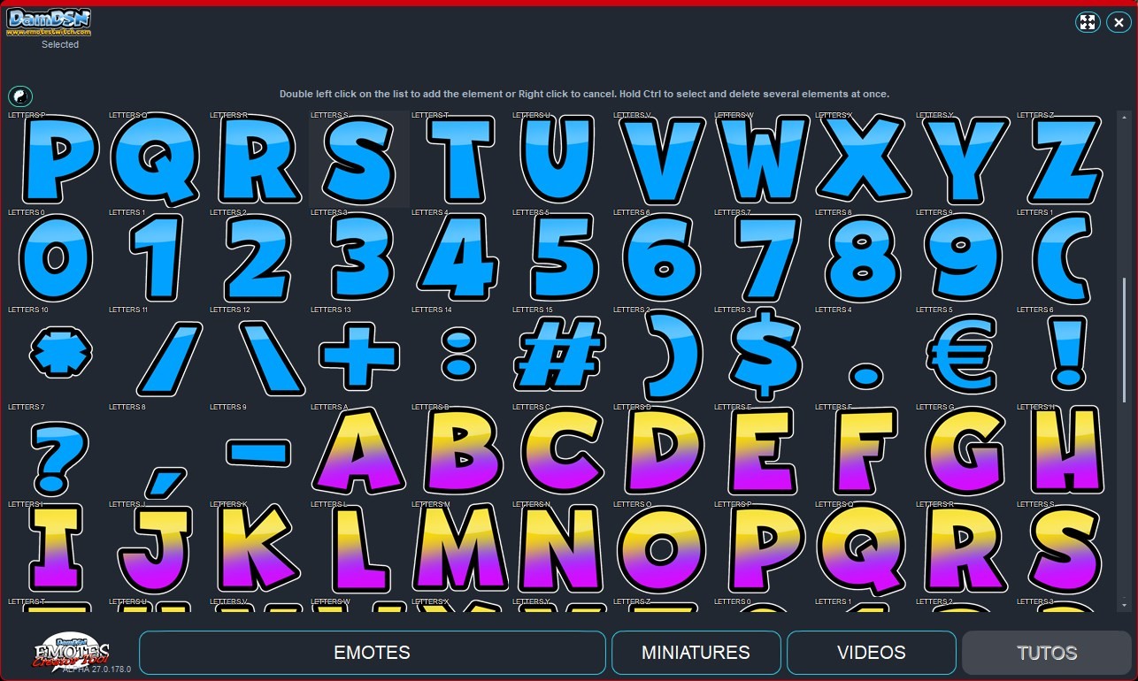 Emotes creator tool - Letters on Steam