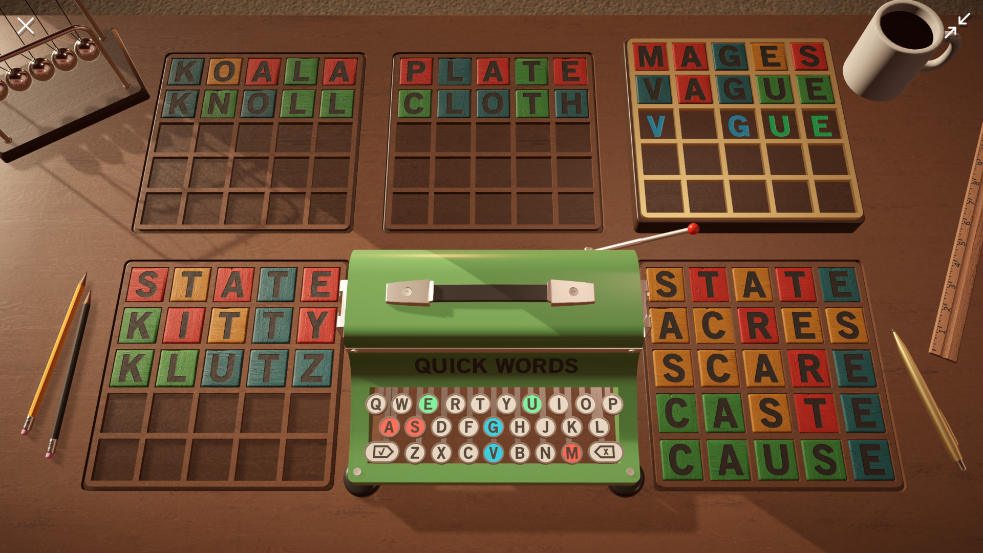 Quick Words on Steam