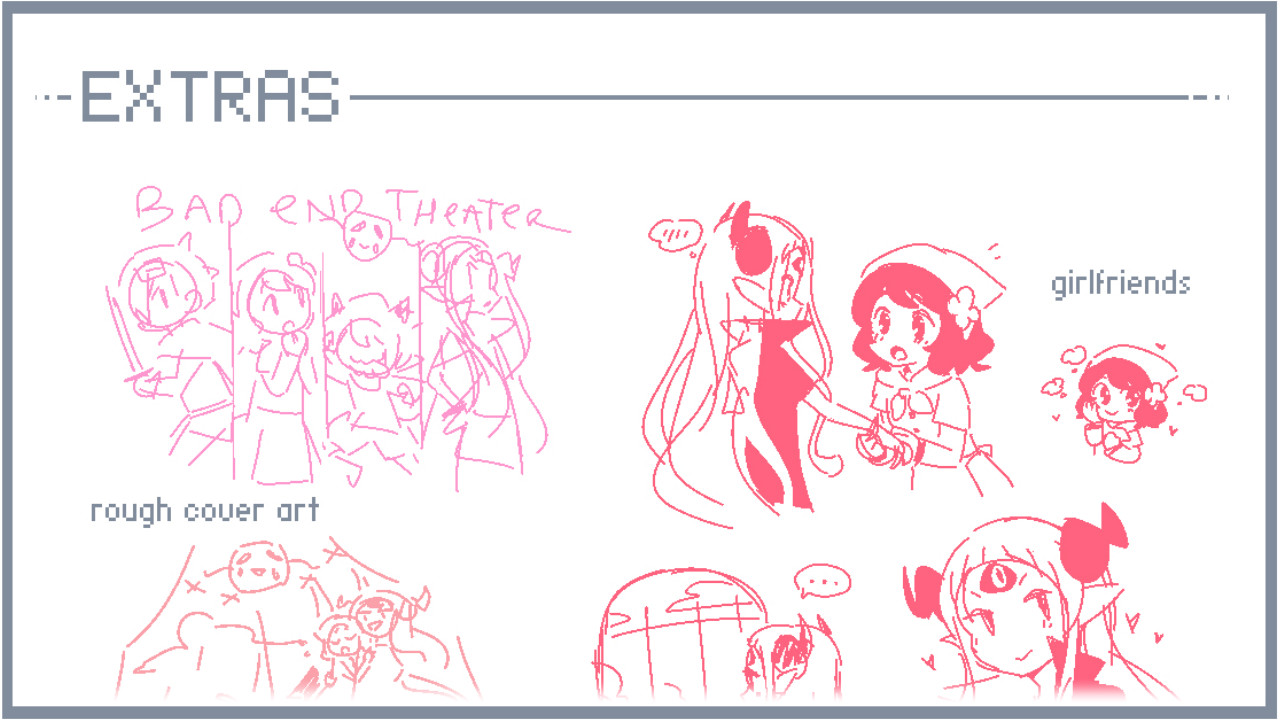 BAD END THEATER art collection on Steam