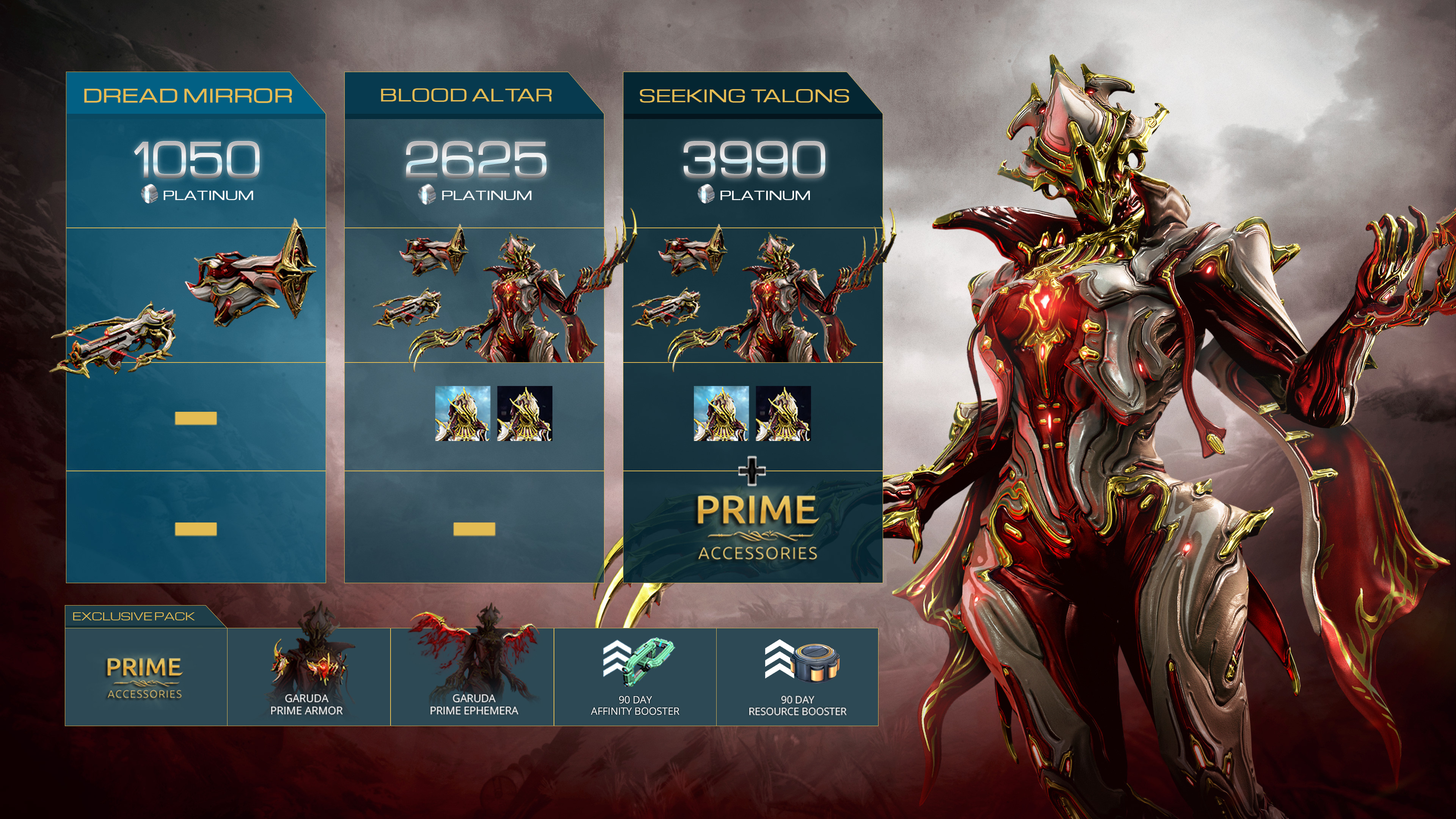 Warframe: Garuda Prime Access - Seeking Talons Pack Screenshots · SteamDB