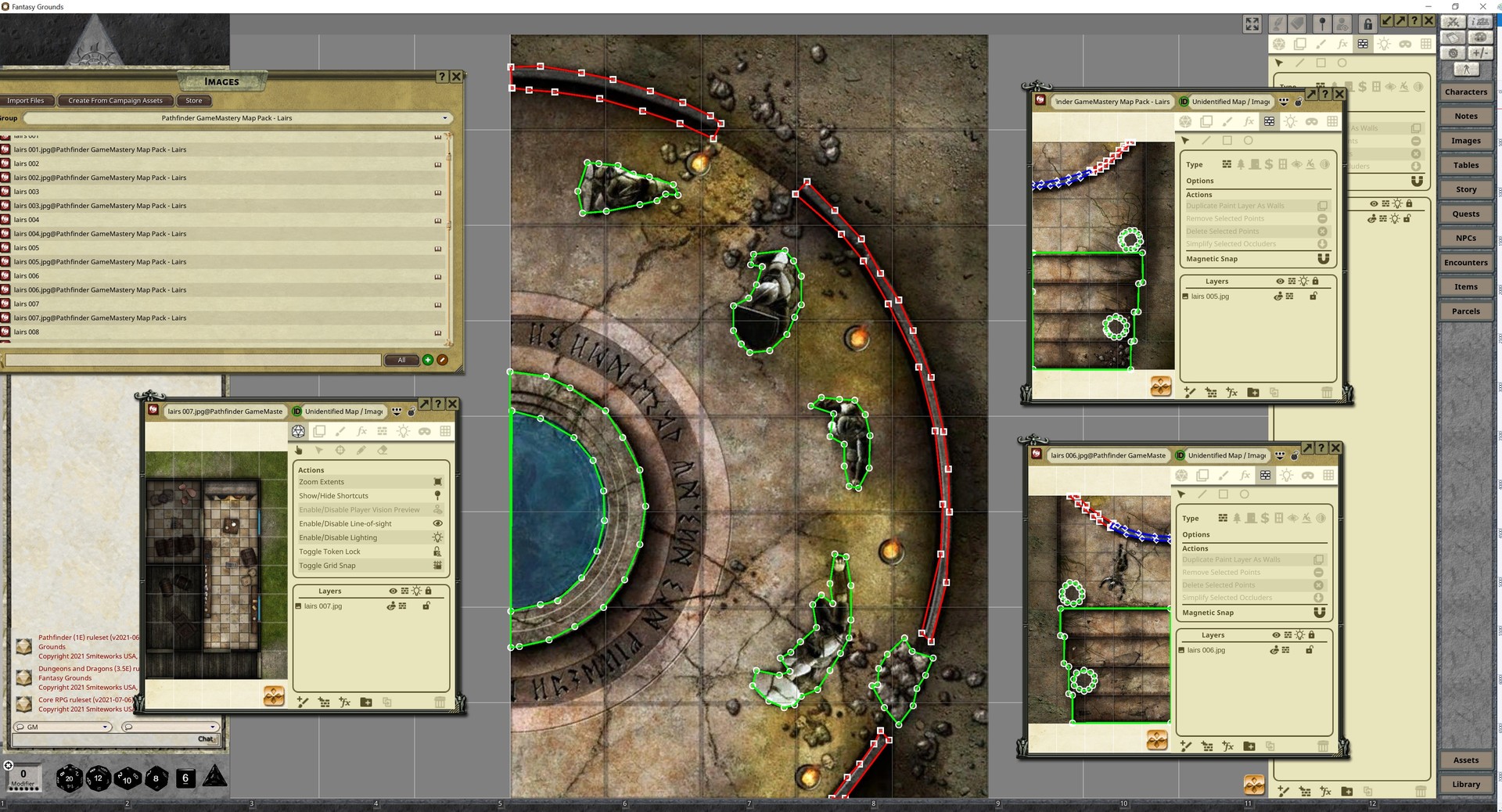 Fantasy Grounds - Pathfinder RPG - GameMastery Map Pack: Lairs on Steam