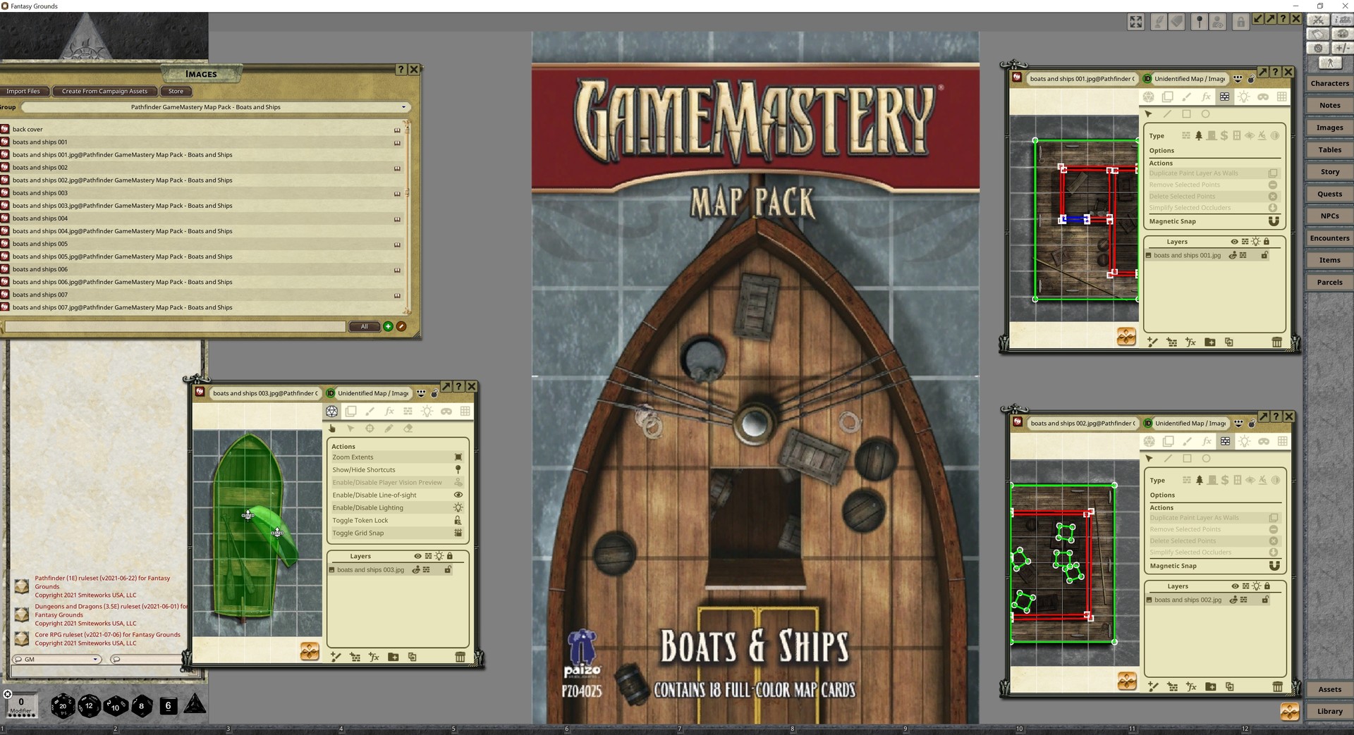 Fantasy Grounds - Pathfinder RPG - GameMastery Map Pack Boats and Ships ...