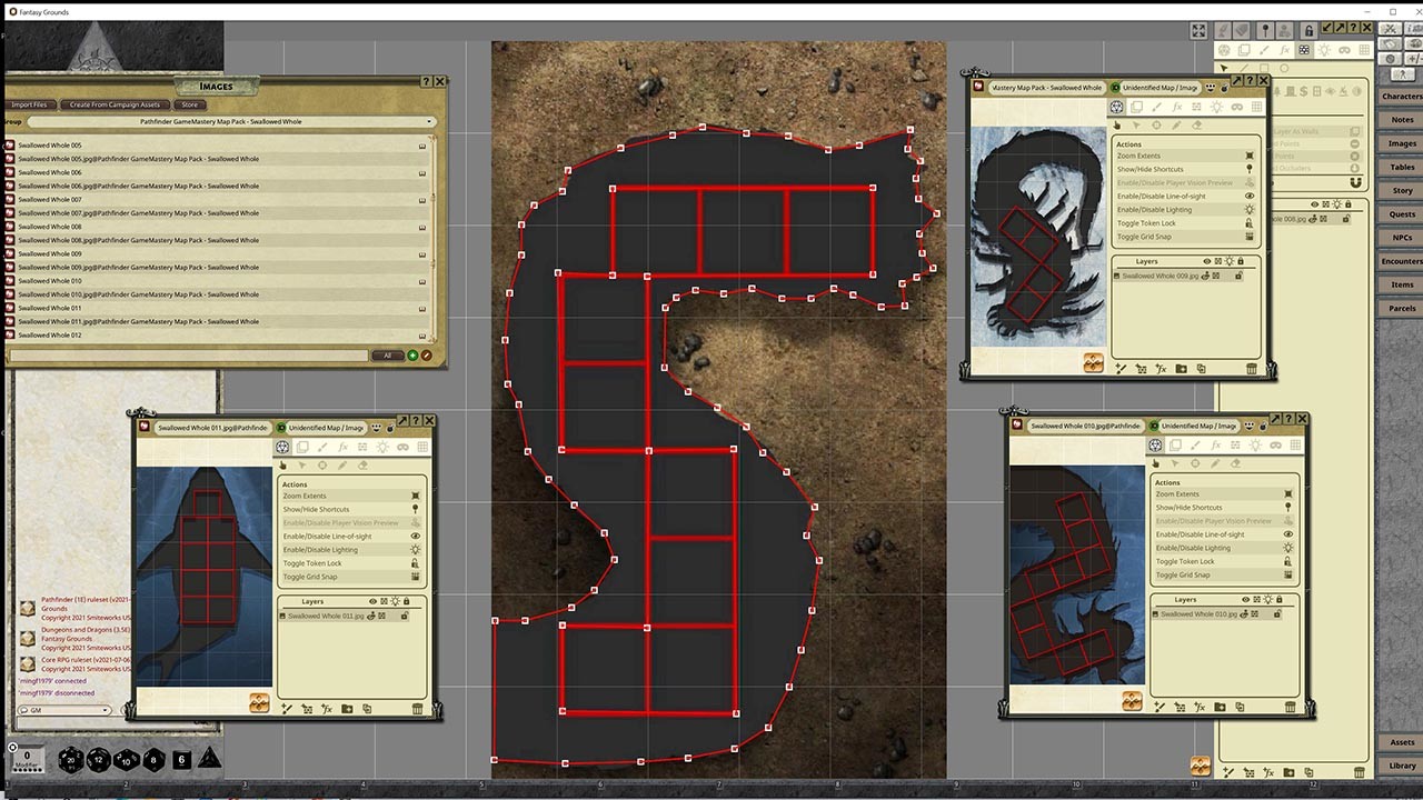 Fantasy Grounds - Pathfinder RPG - GameMastery Map Pack Swallowed Whole ...