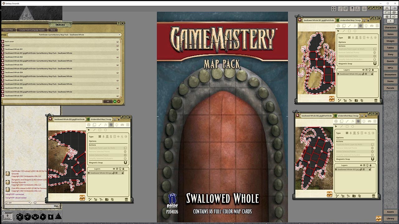 Fantasy Grounds - Pathfinder RPG - GameMastery Map Pack Swallowed Whole ...