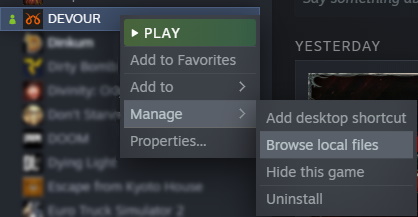 DEVOUR: Supporter Edition on Steam