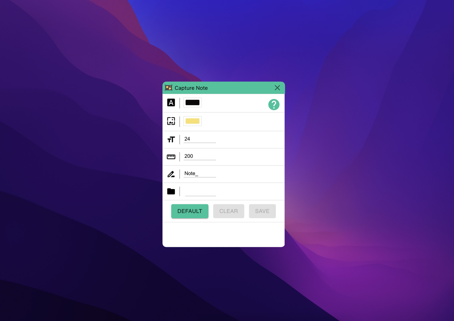 Capture Note on Steam