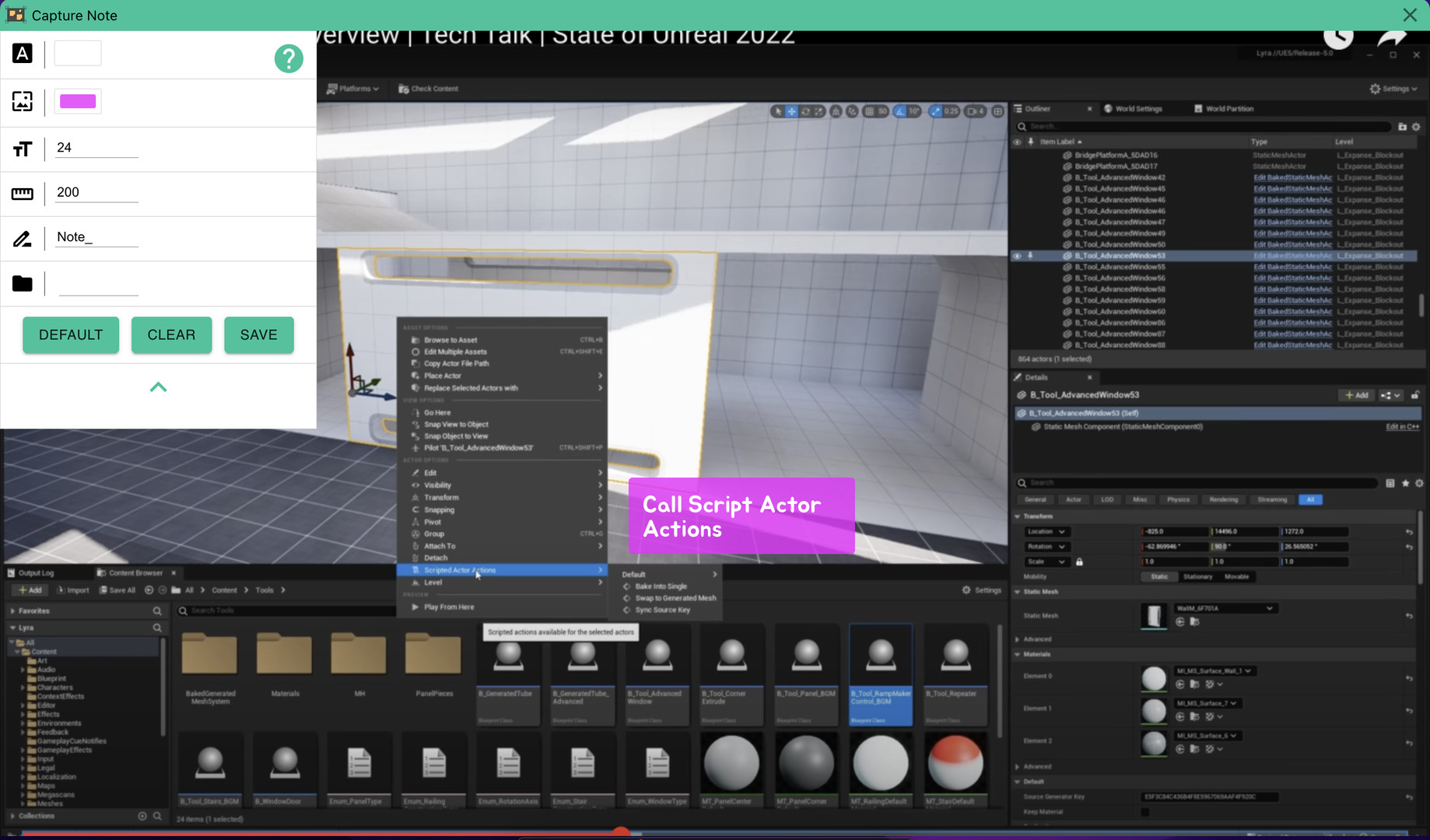 Capture Note on Steam