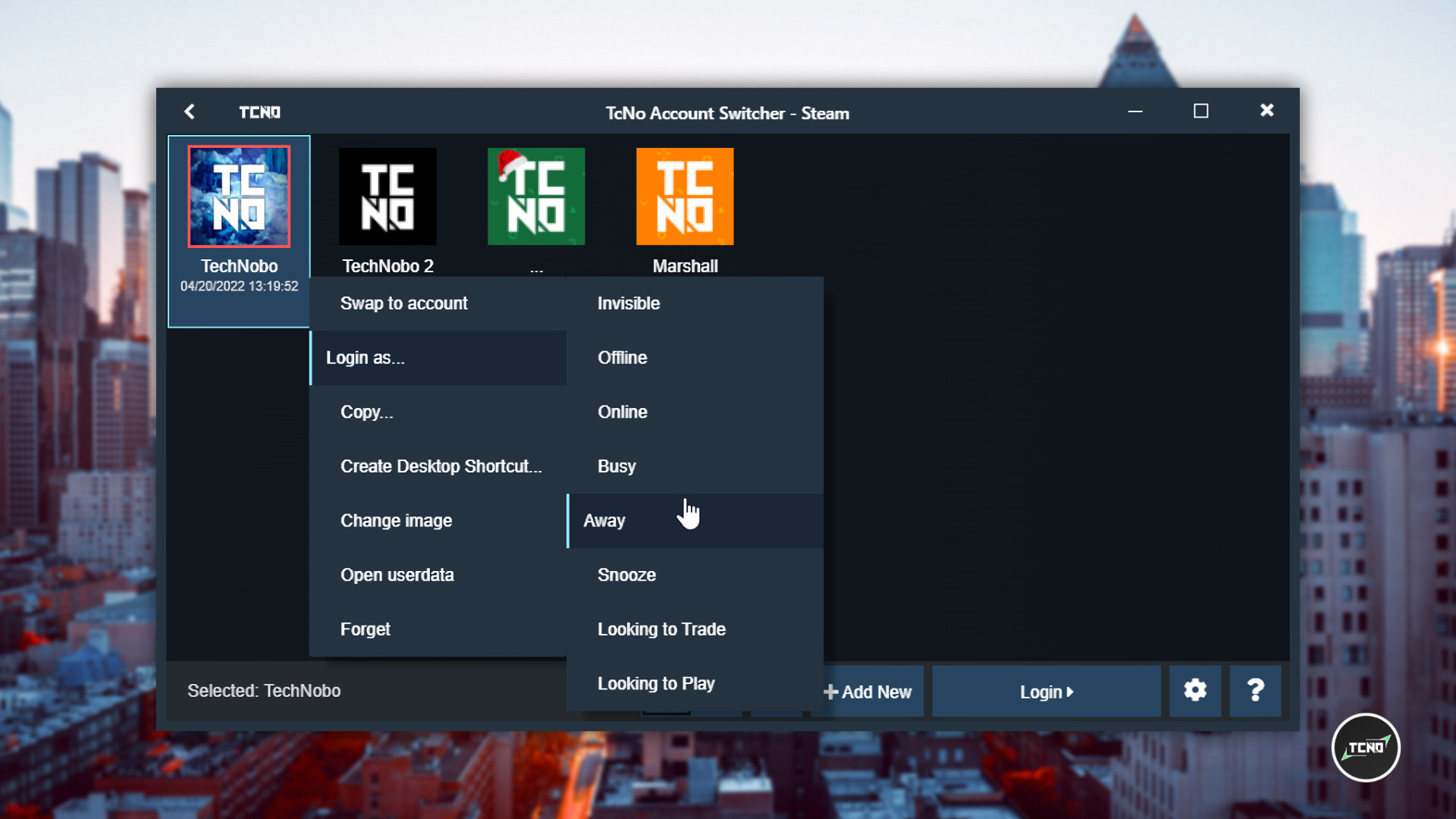 TcNo Account Switcher (App 1976280) · SteamDB