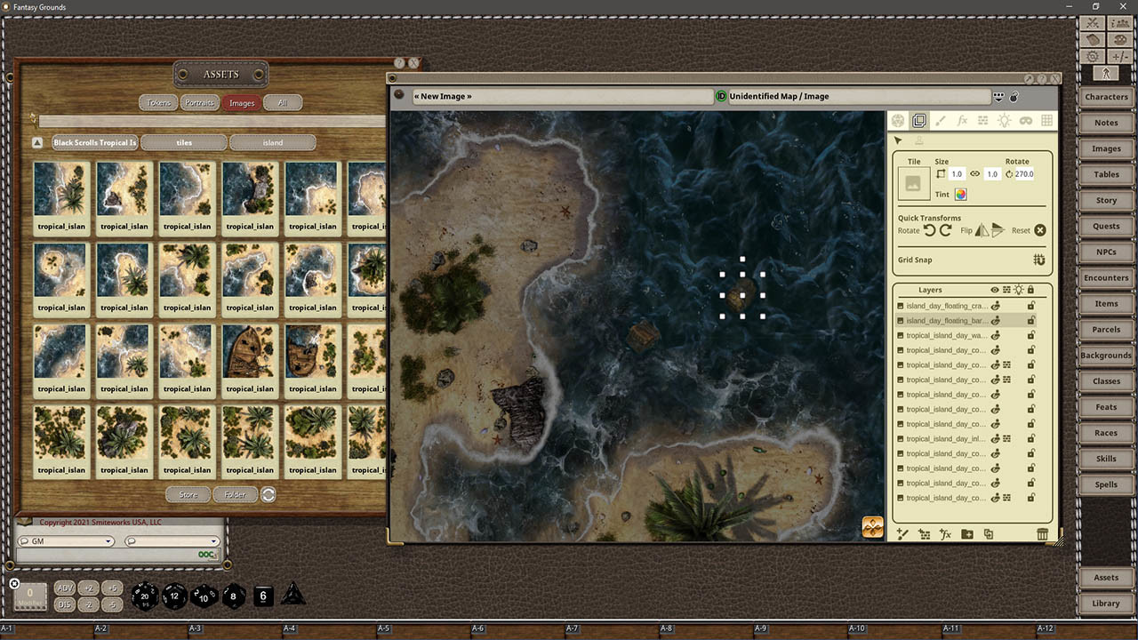 Fantasy Grounds - Black Scrolls Tropical Island (Map Tiles Pack) on Steam
