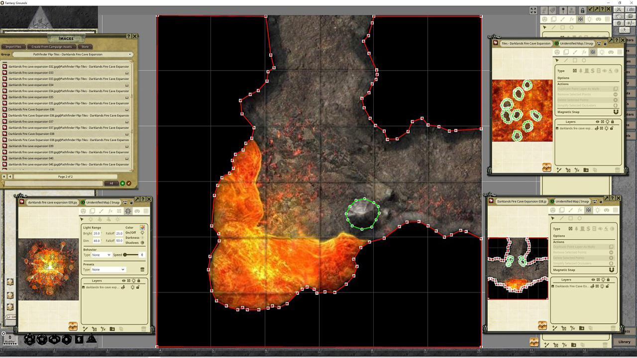 Fantasy Grounds - Pathfinder RPG - Flip-Tiles - Darklands Fire Caves ...