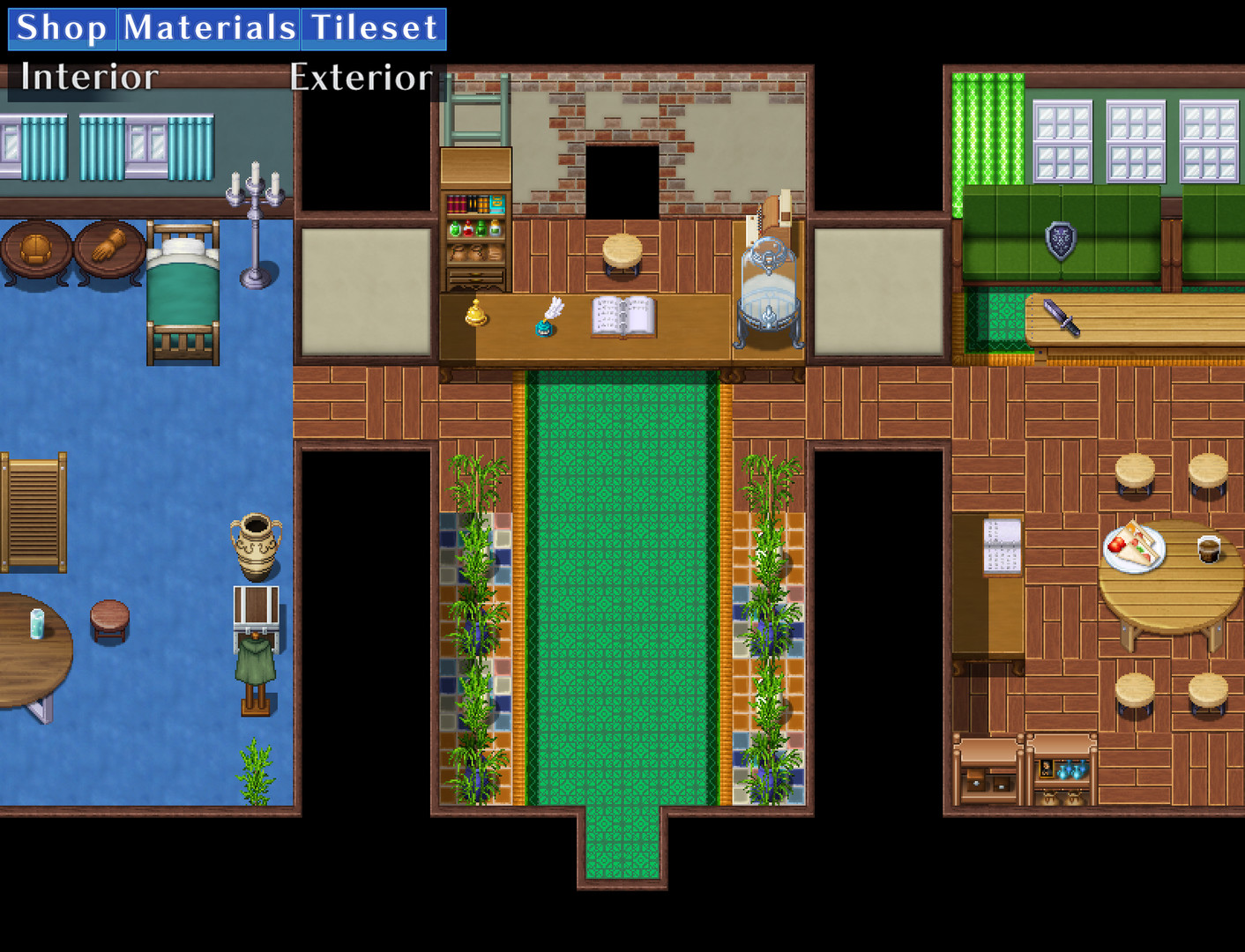 Save 10% on RPG Maker MZ - Shop Materials Tileset - Interior / Exterior on Steam