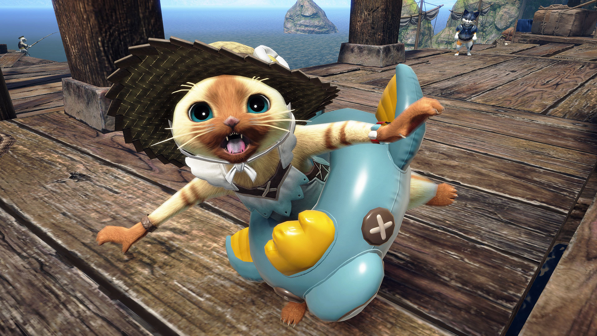Monster Hunter Rise - "F Summer" Palico layered armor set di Steam