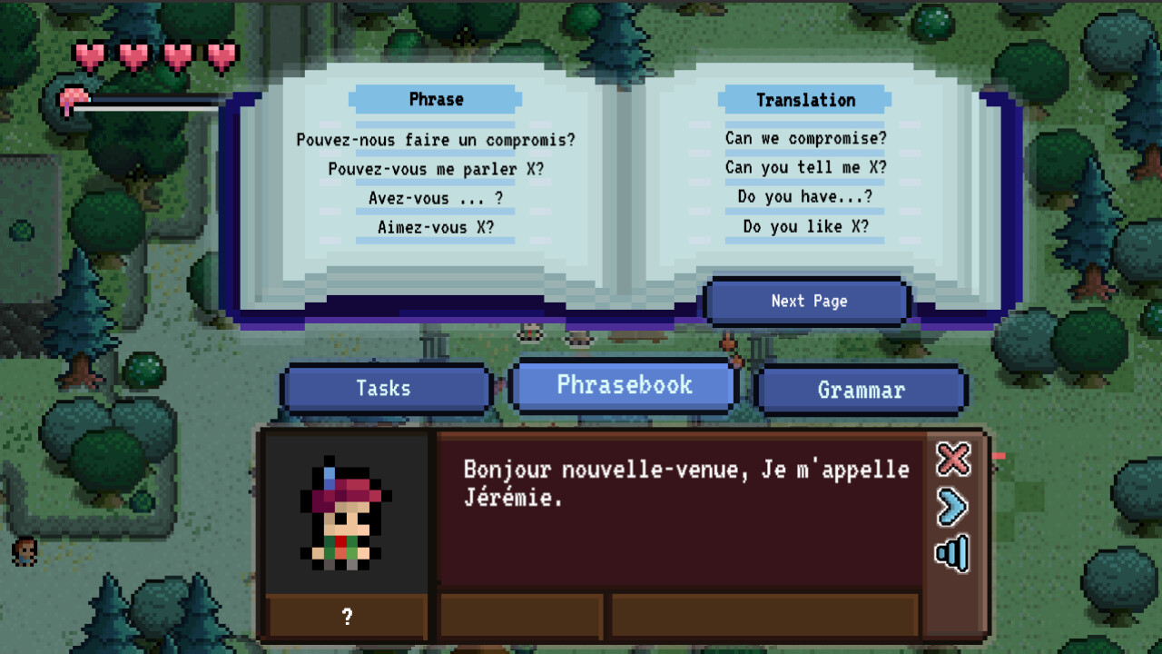 Newcomer : A Language Learning RPG on Steam