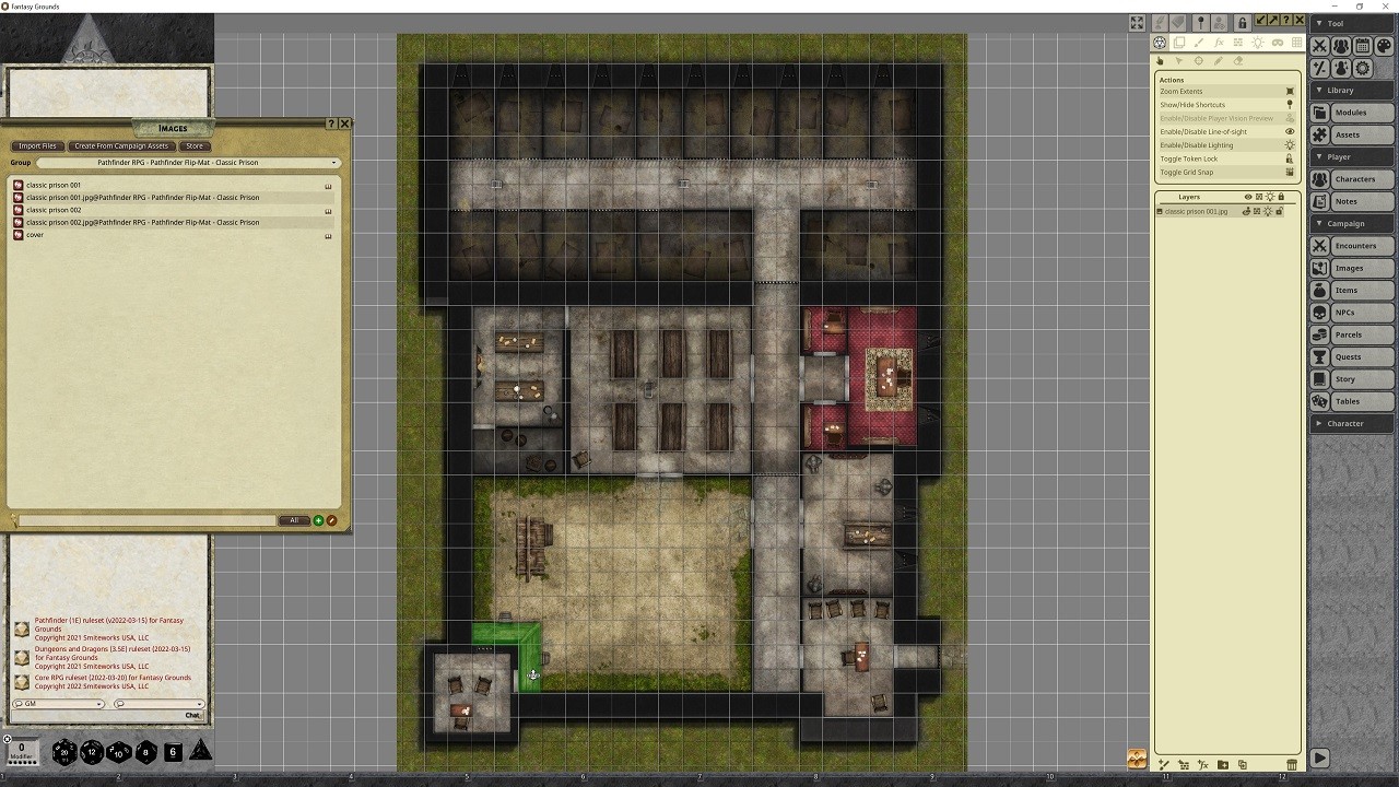 Fantasy Grounds - Pathfinder RPG - Pathfinder Flip-Mat - Classic Prison ...
