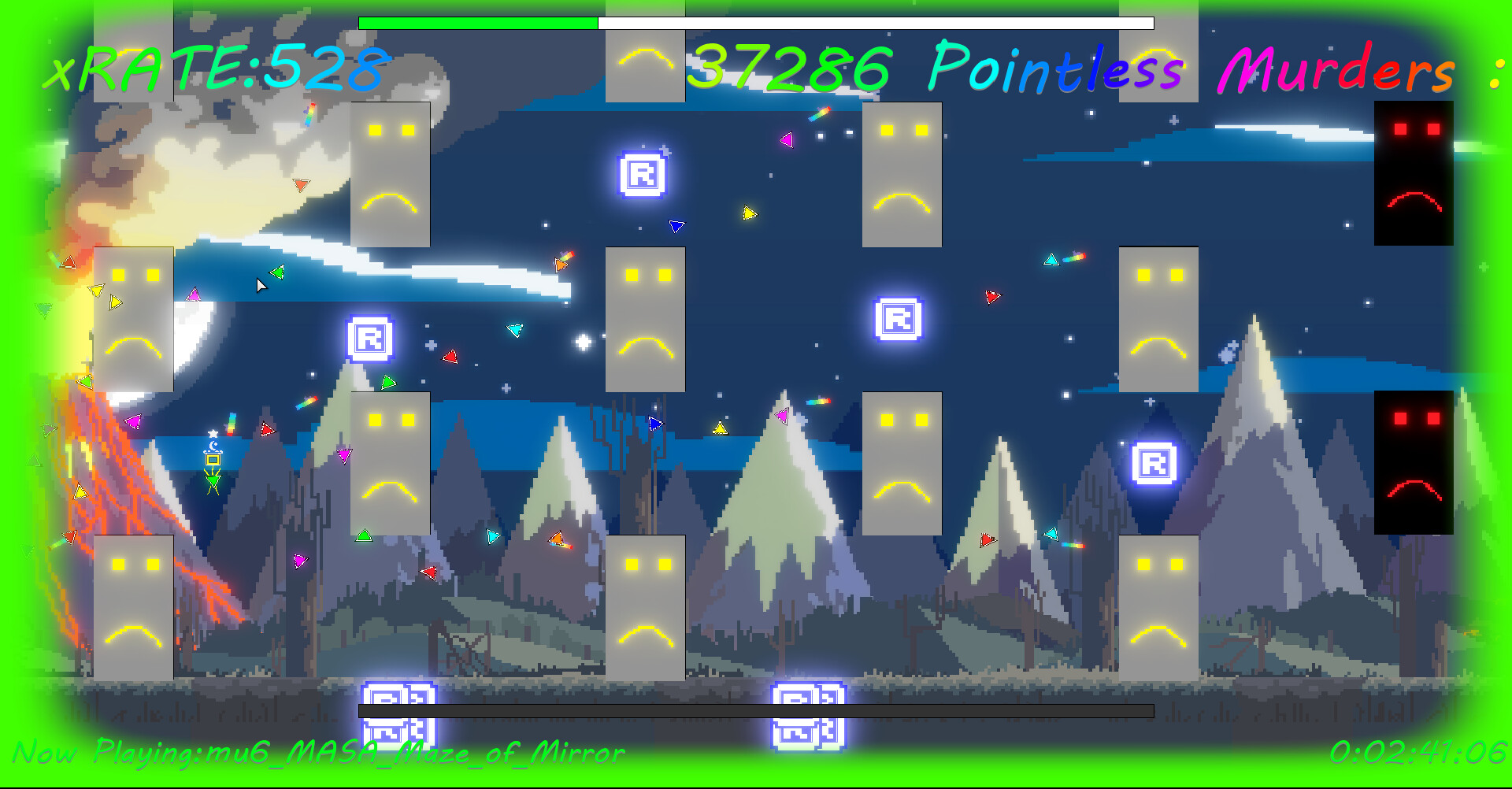 A2C:Ayry seems to be playtesting a 2D runner shooter from Cci on Steam