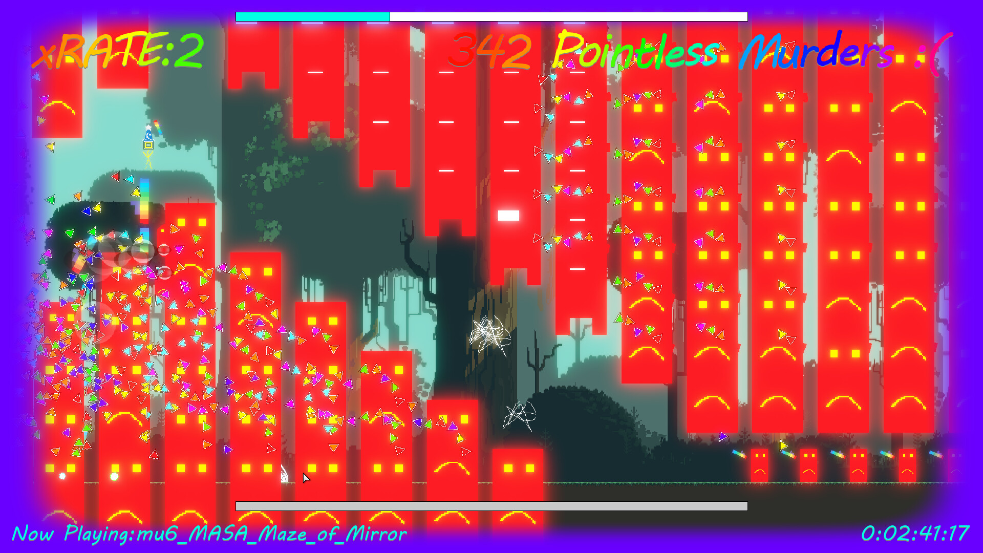 A2C:Ayry seems to be playtesting a 2D runner shooter from Cci on Steam