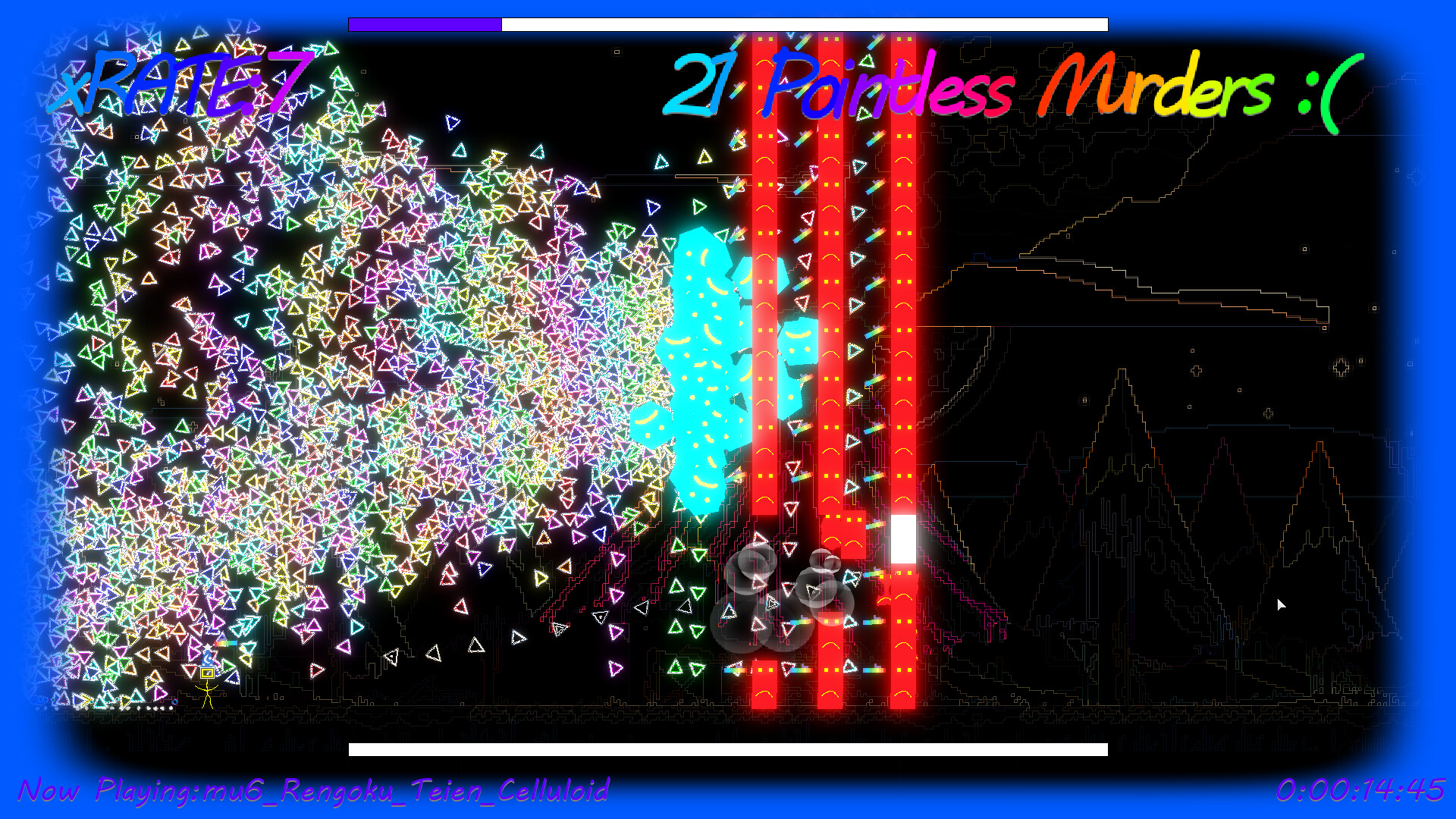 A2C:Ayry seems to be playtesting a 2D runner shooter from Cci on Steam