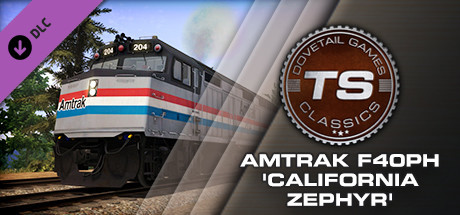 Train Simulator: Amtrak F40PH ‘California Zephyr’ Loco Add-On on Steam