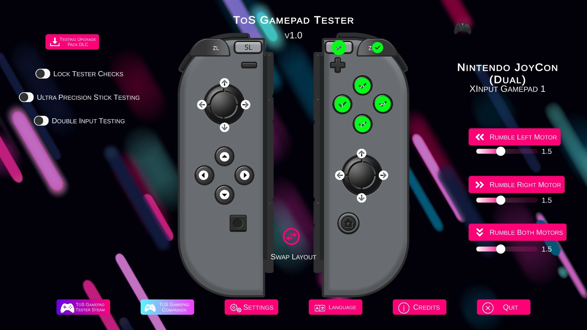 ToS Gamepad Tester on Steam