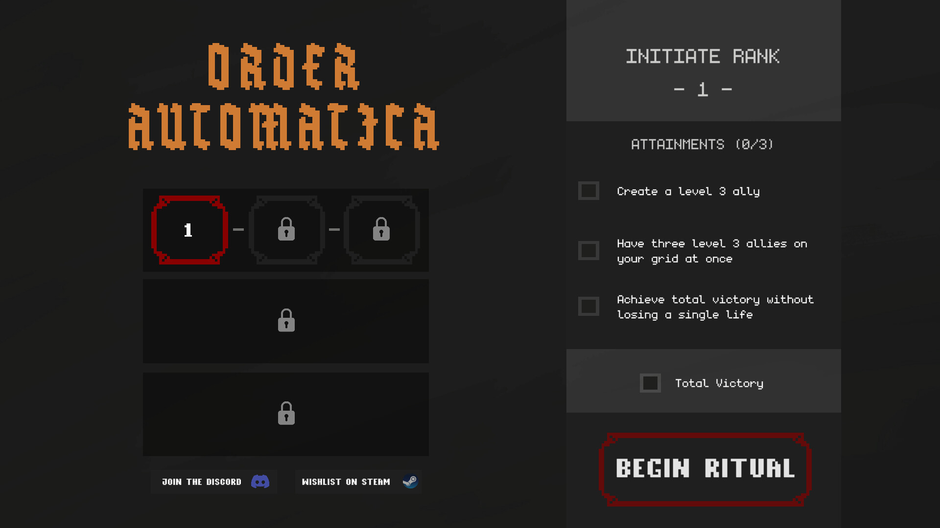 Order Automatica on Steam