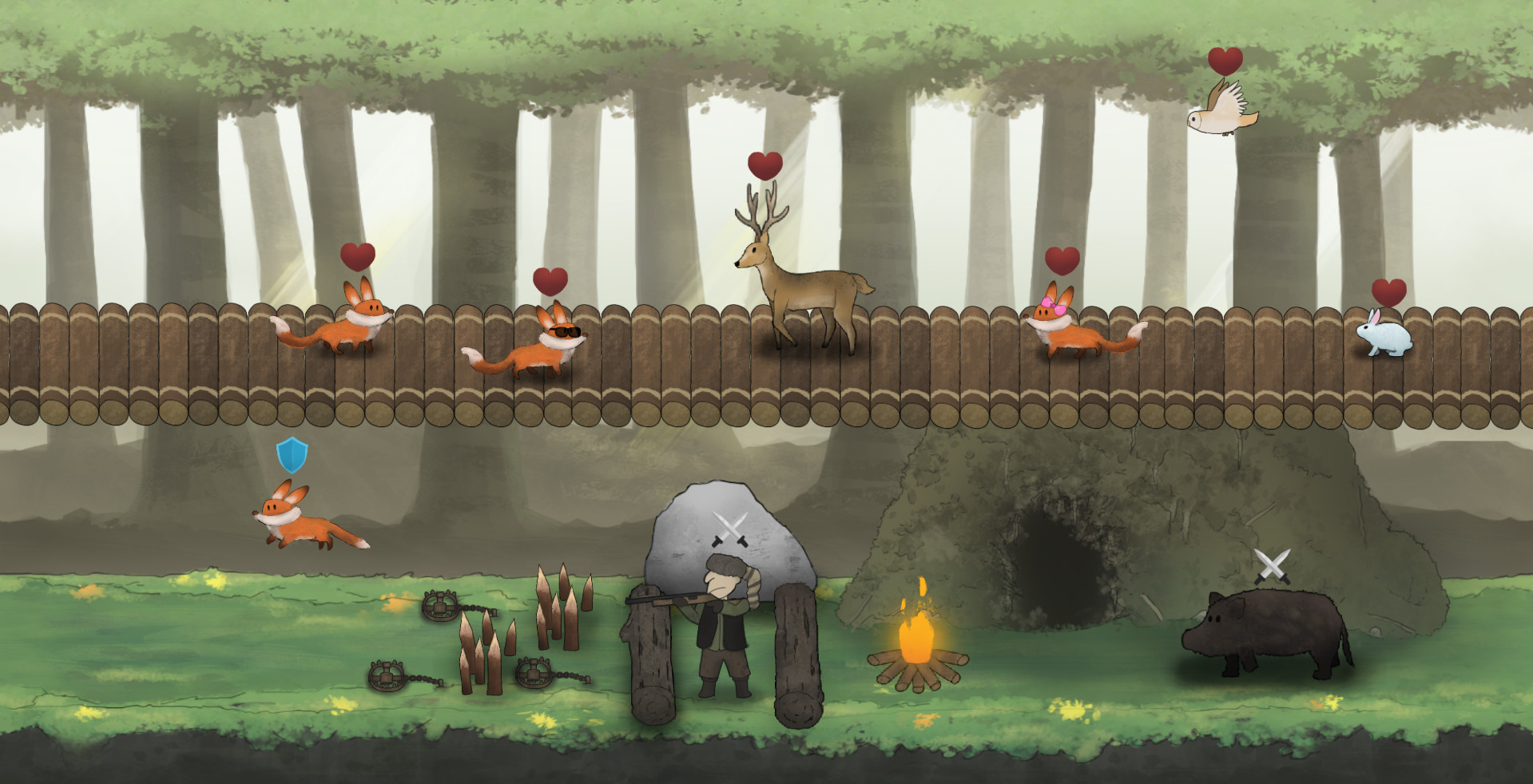 Save 72% on Red Fox and the Four Seasons - Design My Forest on Steam