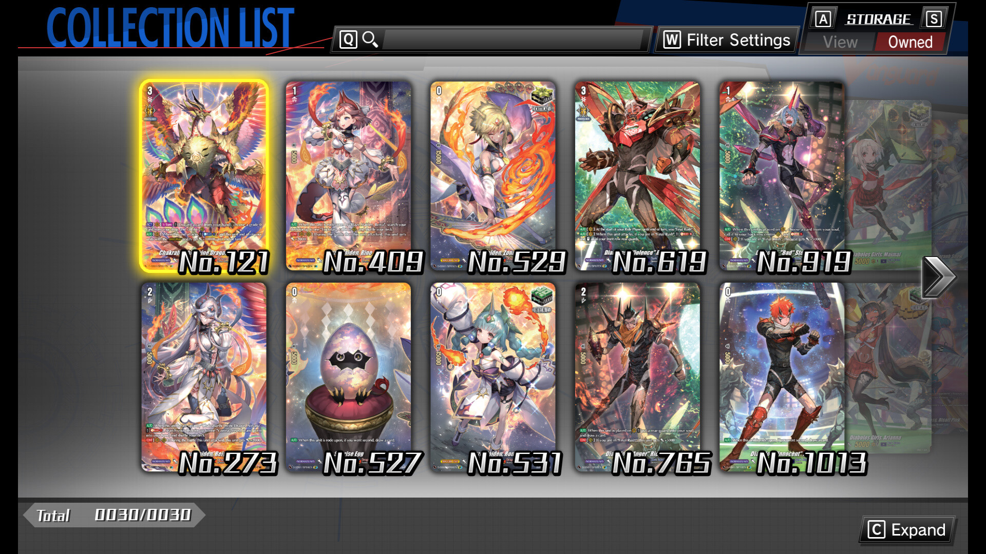 Cardfight!! Vanguard DD: Rare Card Set 08 [D-SS01]: Festival Collection 2021 on Steam