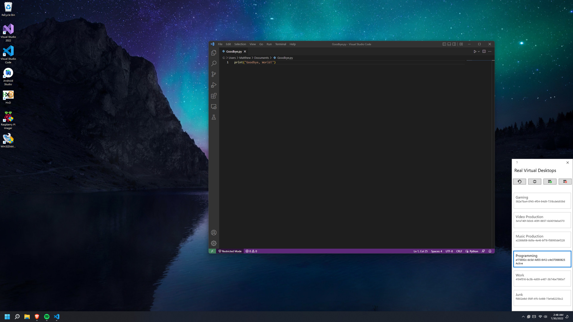 Save 25% on Real Virtual Desktops on Steam