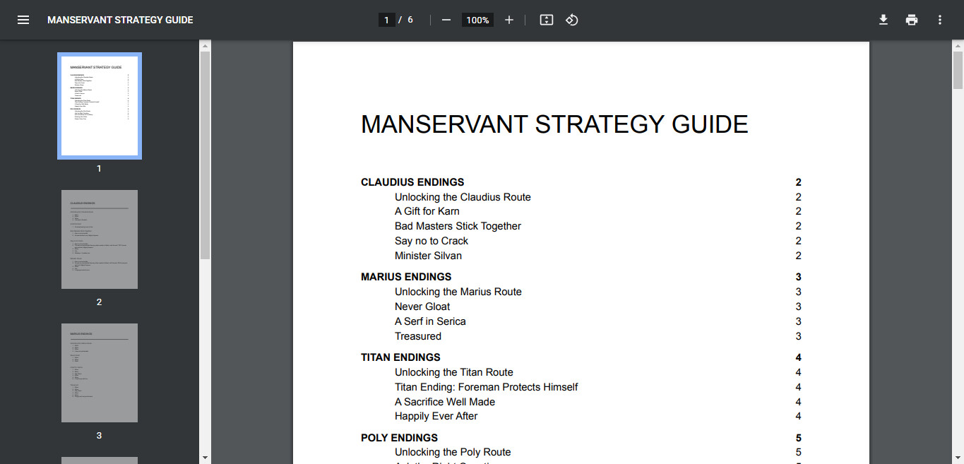 ManServant - Strategy Guide Screenshots · SteamDB