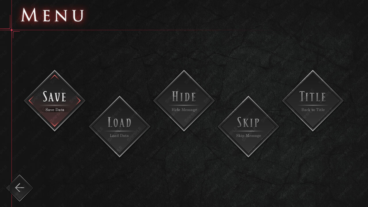 Tyrano Builder - Visual Novel GUI Pack #2 Color-Red [kopanda UI] on Steam