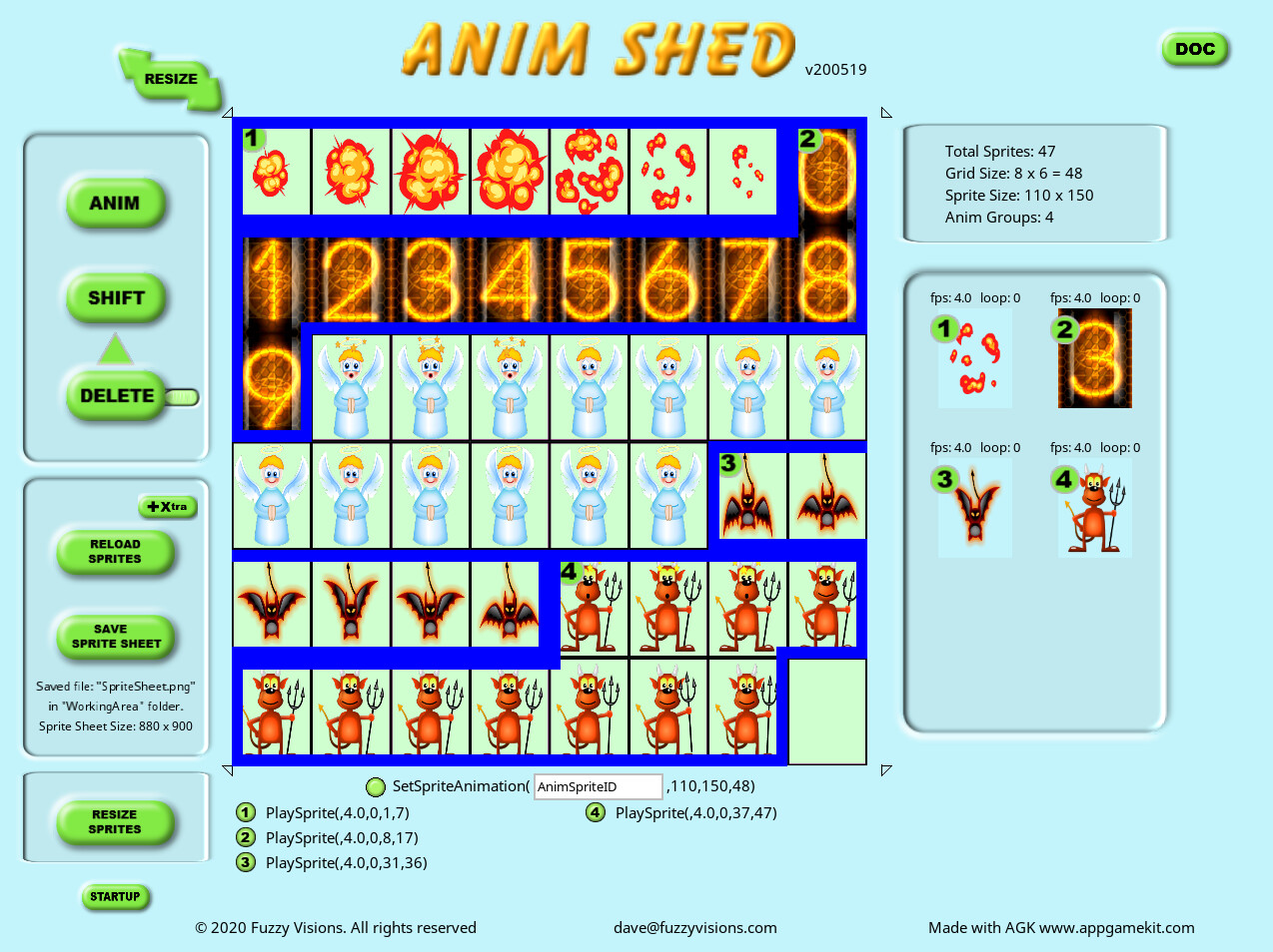 AppGameKit Classic - The Animation Sheet Editor on Steam