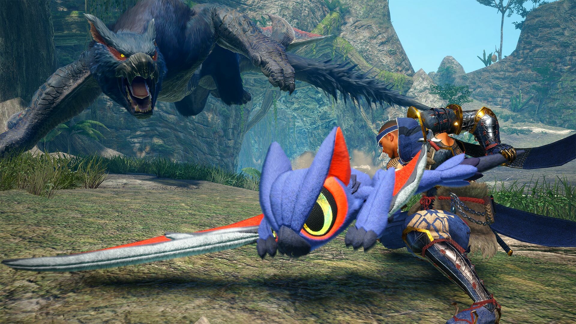 Monster Hunter Rise - "Stuffed Nargacuga" Hunter layered weapon (Long ...