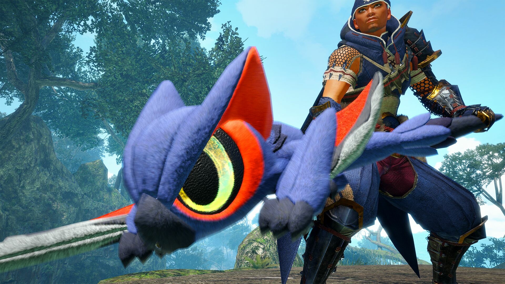 Monster Hunter Rise - "Stuffed Nargacuga" Hunter layered weapon (Long ...