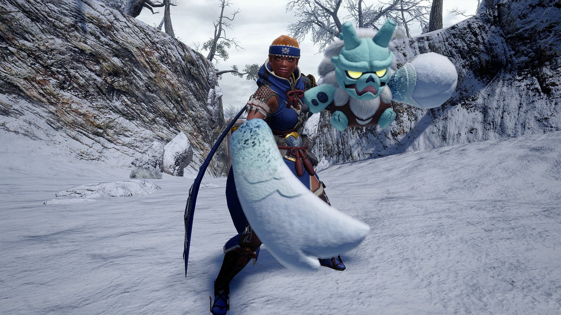 Monster Hunter Rise - "Stuffed Goss Harag" Hunter layered weapon (Dual ...