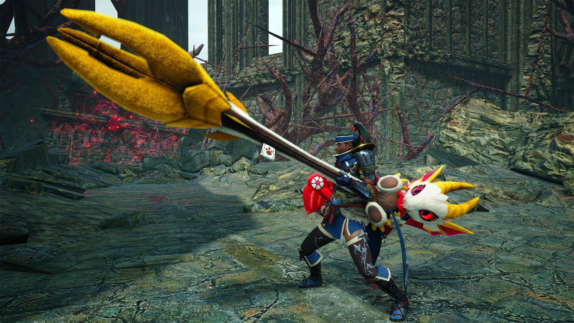 Monster Hunter Rise - "Stuffed Malzeno" Hunter layered weapon (Lance ...