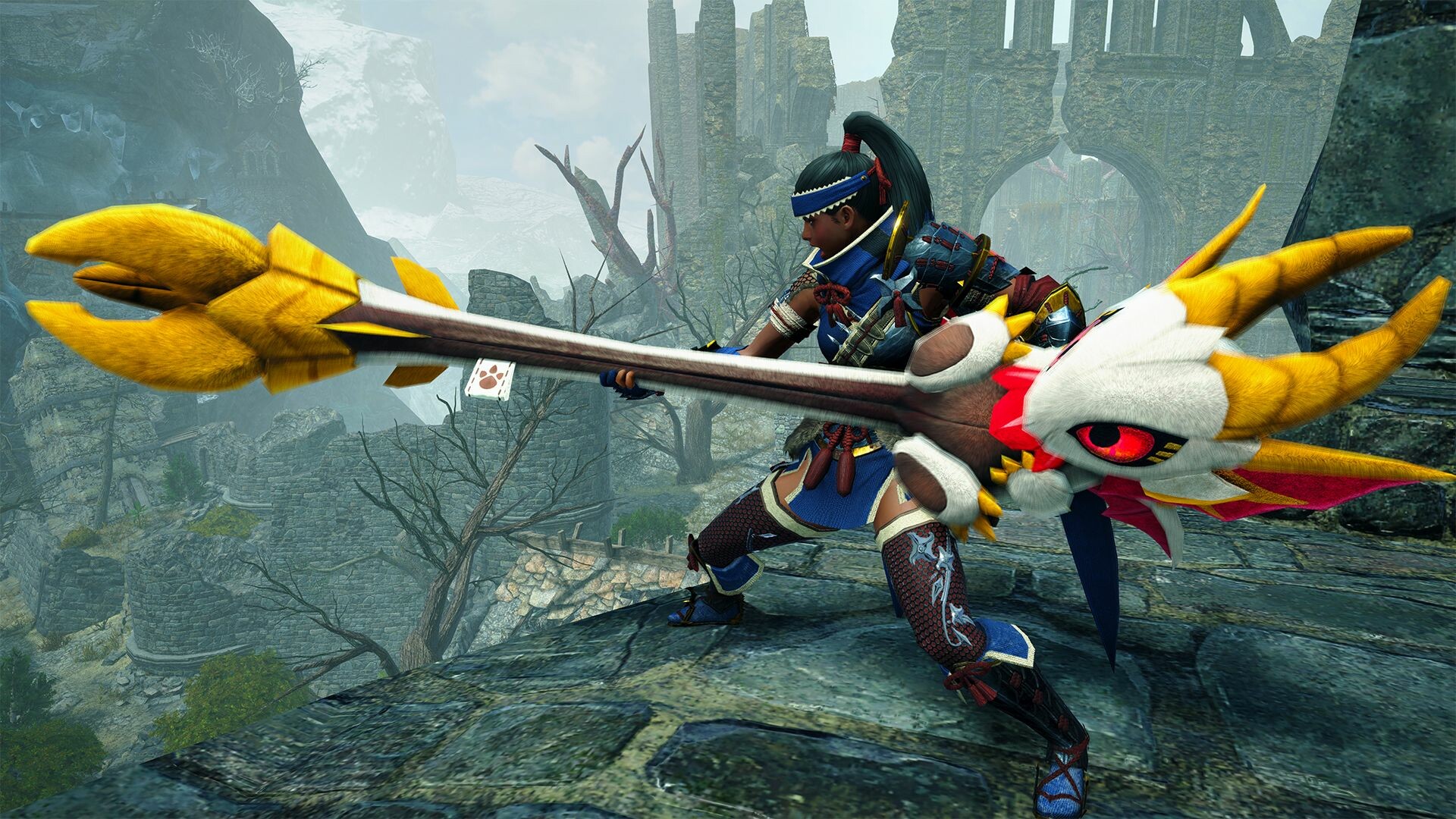 Monster Hunter Rise - "Stuffed Malzeno" Hunter layered weapon (Lance ...
