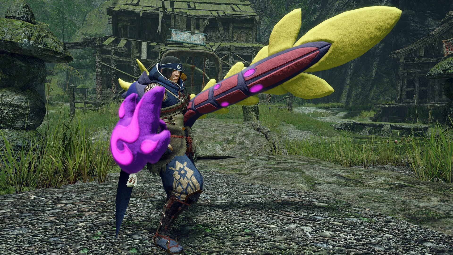 Monster Hunter Rise - "Stuffed Magnamalo" Hunter layered weapon ...