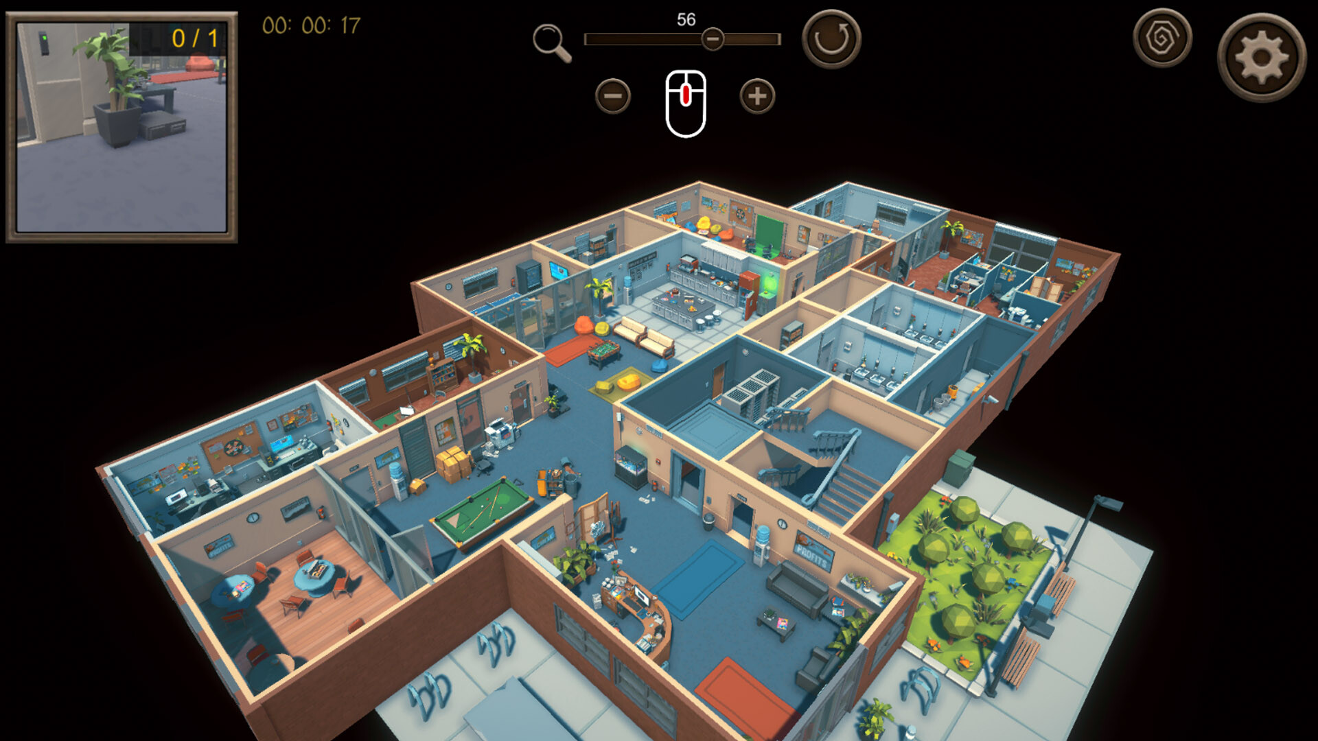 Steam의 Hidden Office Top-Down 3D