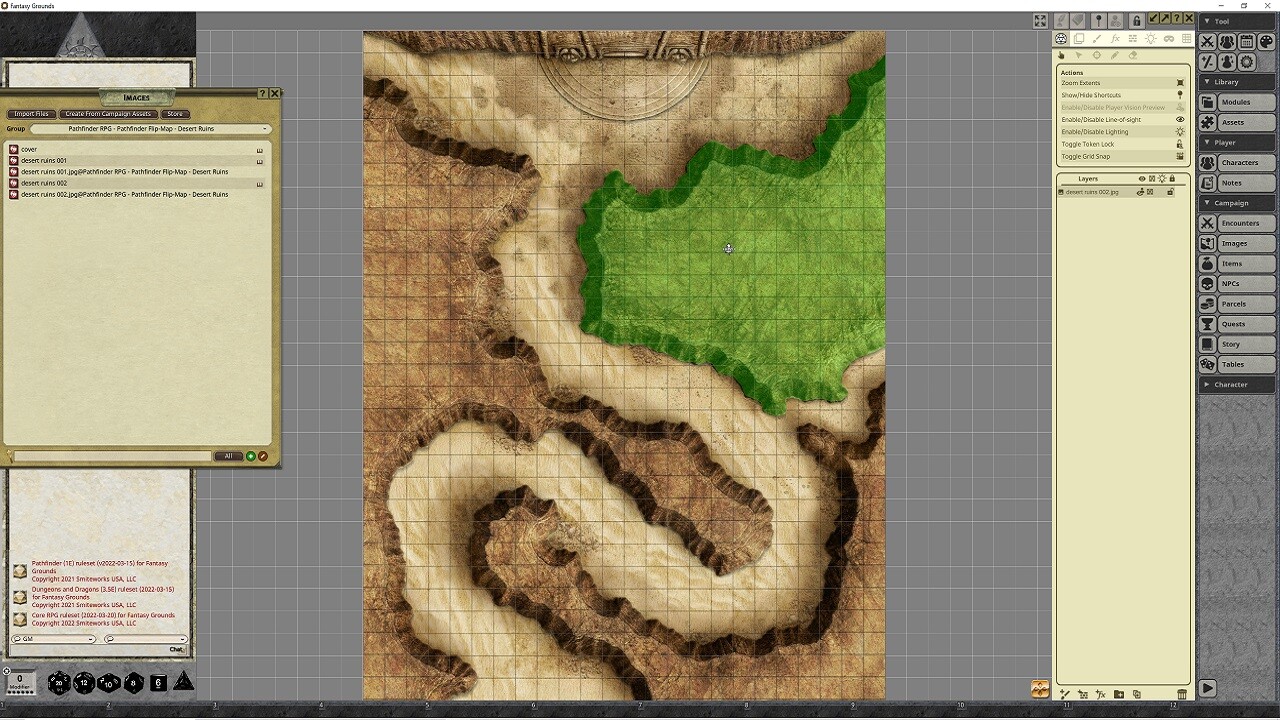 Fantasy Grounds - Pathfinder RPG - Pathfinder Flip-Mat - Desert Ruins ...