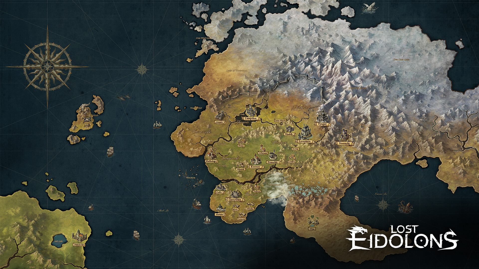 Lost Eidolons - Artbook & World Map Screenshots · SteamDB