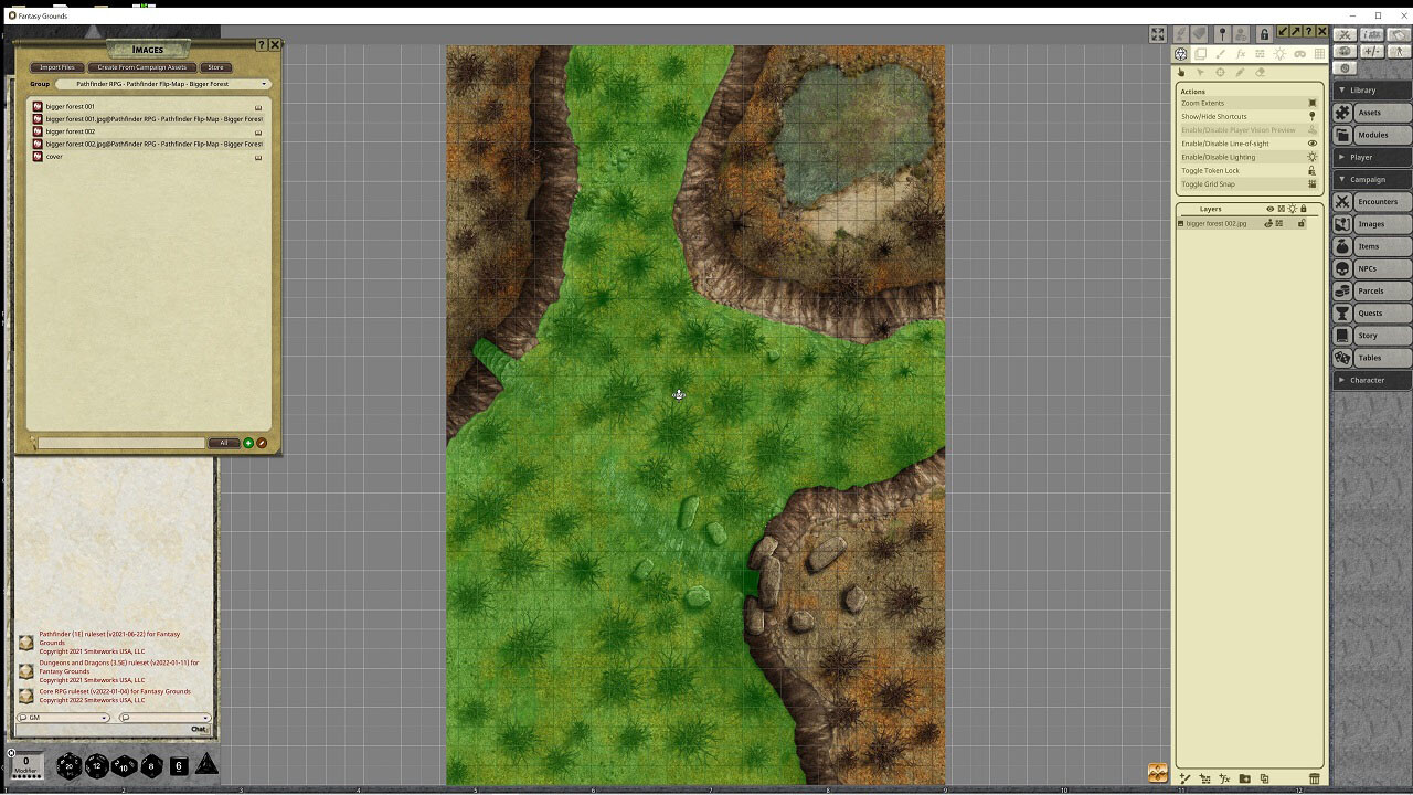 Fantasy Grounds - Pathfinder RPG - Pathfinder Flip-Mat - Bigger Forest ...