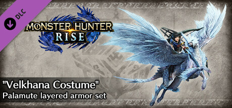 Monster Hunter Rise - "Velkhana Costume" Palamute layered armor set on ...
